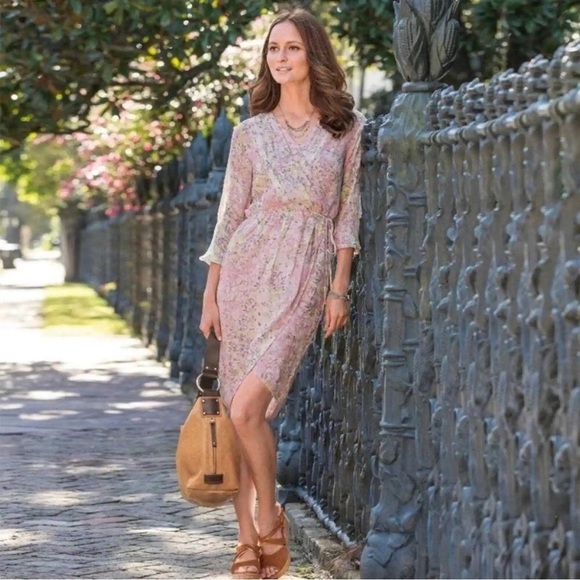 Sundance | Dresses | Sundance River Walk Floral Silk Wrap Dress | Poshmark